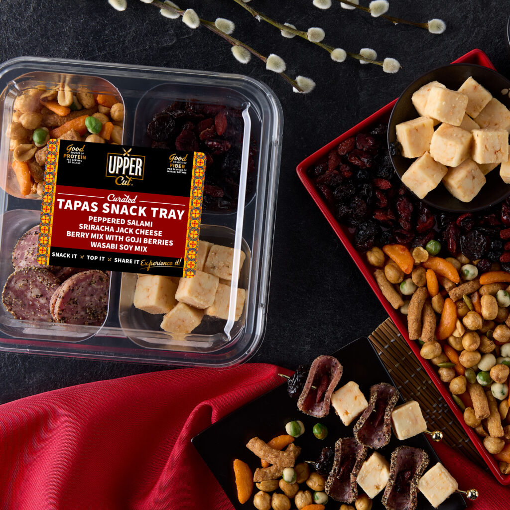 Peppered Salami Tapas Snack Tray | Sriracha Jack | Upper Cut